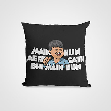 Main Hun Mere Sath Bhi Main Hun - Bhola - Cushion - Custom Freaks