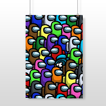 Among Us Collage - Wall Posters - Custom Freaks