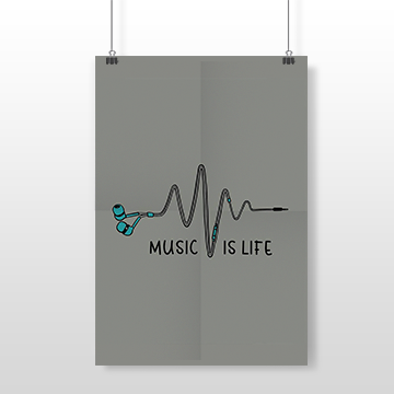 Music Is Life - Wall Posters - Custom Freaks