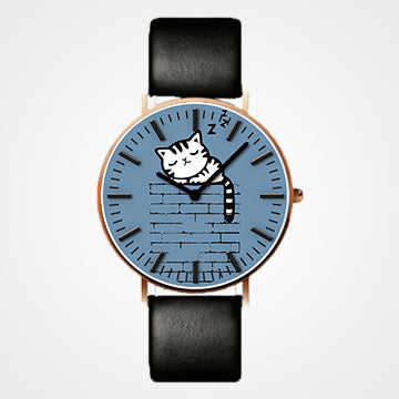 Sleeping Cat - Wrist Watch - Custom Freaks