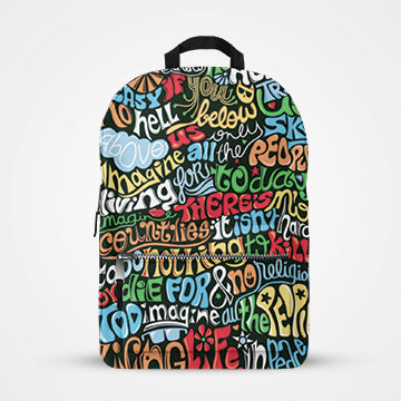 Colourful Words - Day Pack - Custom Freaks