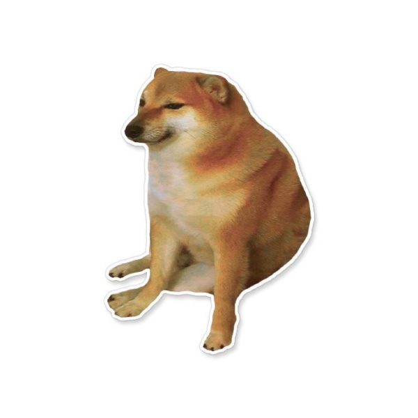 Cheems Doge - Cutout Sticker - Custom Freaks