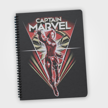 Captain Marvel - Notebook - Custom Freaks