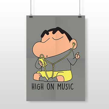 High On Music - Wall Posters - Custom Freaks