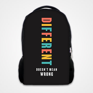 Different Doesn't Mean Wrong - Backpack - Custom Freaks