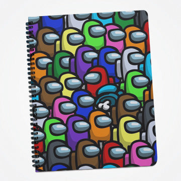 Among Us Collage - Game - Notebook - Custom Freaks