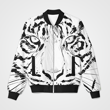 Tiger Print - Bomber Jacket - Custom Freaks
